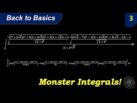 Solving two Monster Integrals | Back 2 Basics | Mathemagix JEE
