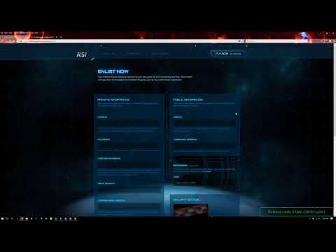 Creating an account on StarCitizen + Referral codes
