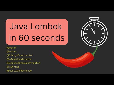 Java Lombok in 60 seconds