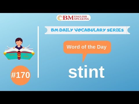 Word of the Day (stint) 200 BM Daily Vocabulary | 2019