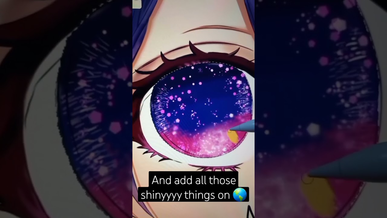 HOW TO DRAW AI HOSHINO EYES || oshi no ko using ibispaintx #aihoshino #oshinoko #anime #howtodraw