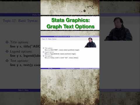 Stata Graphics: Graph Text Options