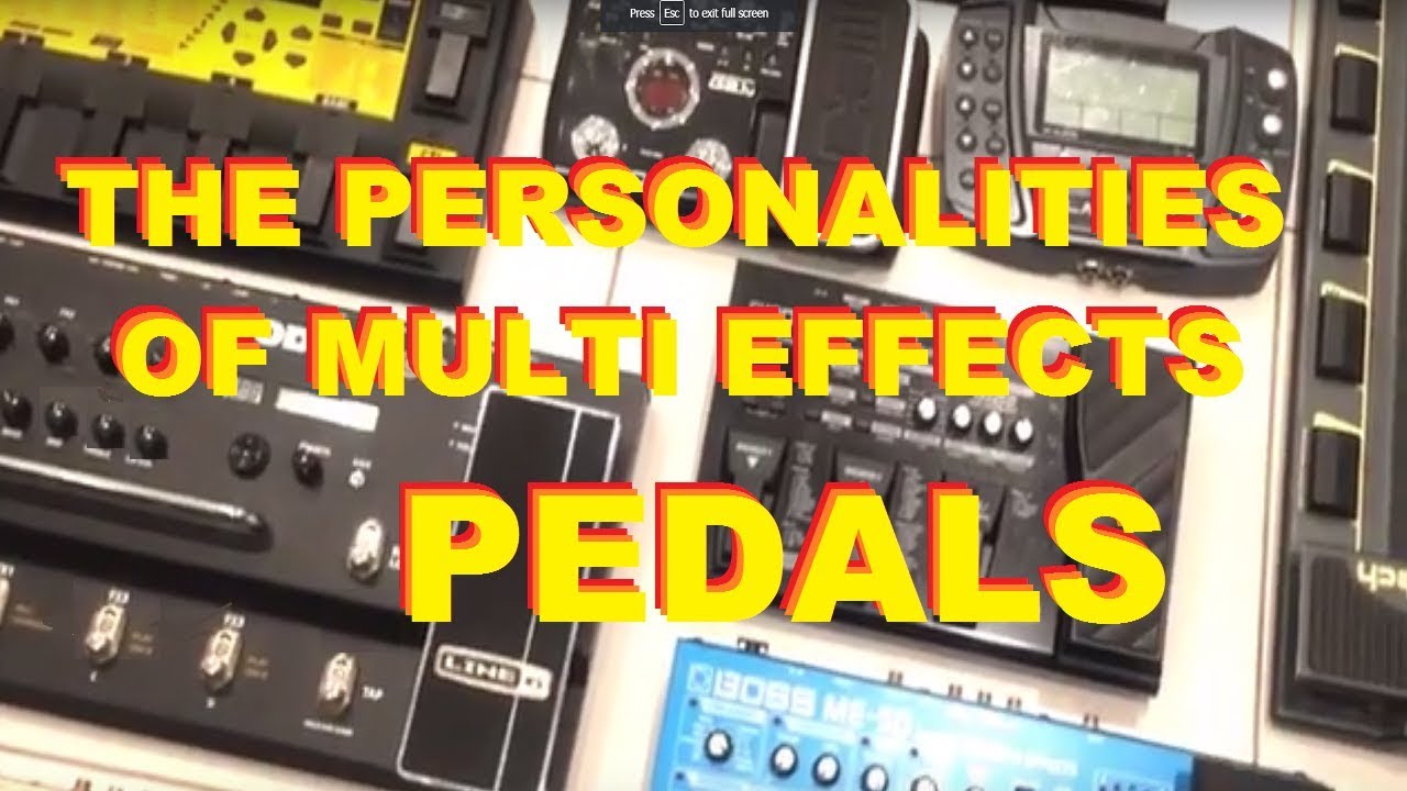 Full-powered multi effects guide with sound bites