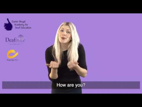 Learn to Say "How Are You? and "I'm Good Thank You" in British Sign Language (BSL)