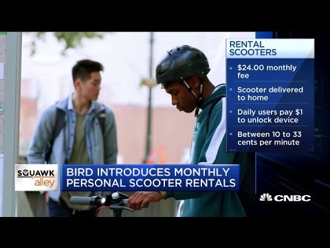Scooter company Bird introduces monthly rentals
