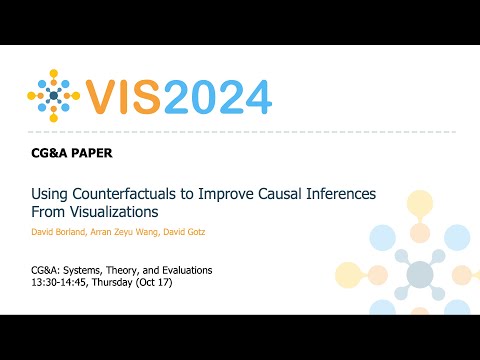 Using Counterfactuals to Improve Causal Inferences From Visualizations - Fast Forward | VIS 2024