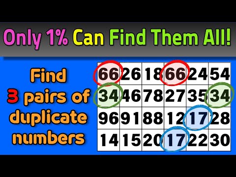 Find the identical numbers 537~544