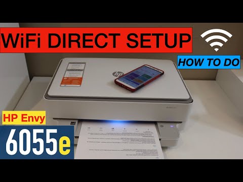 HP Envy 6055e WiFi Direct Setup with HP Smart App & Android Phone.
