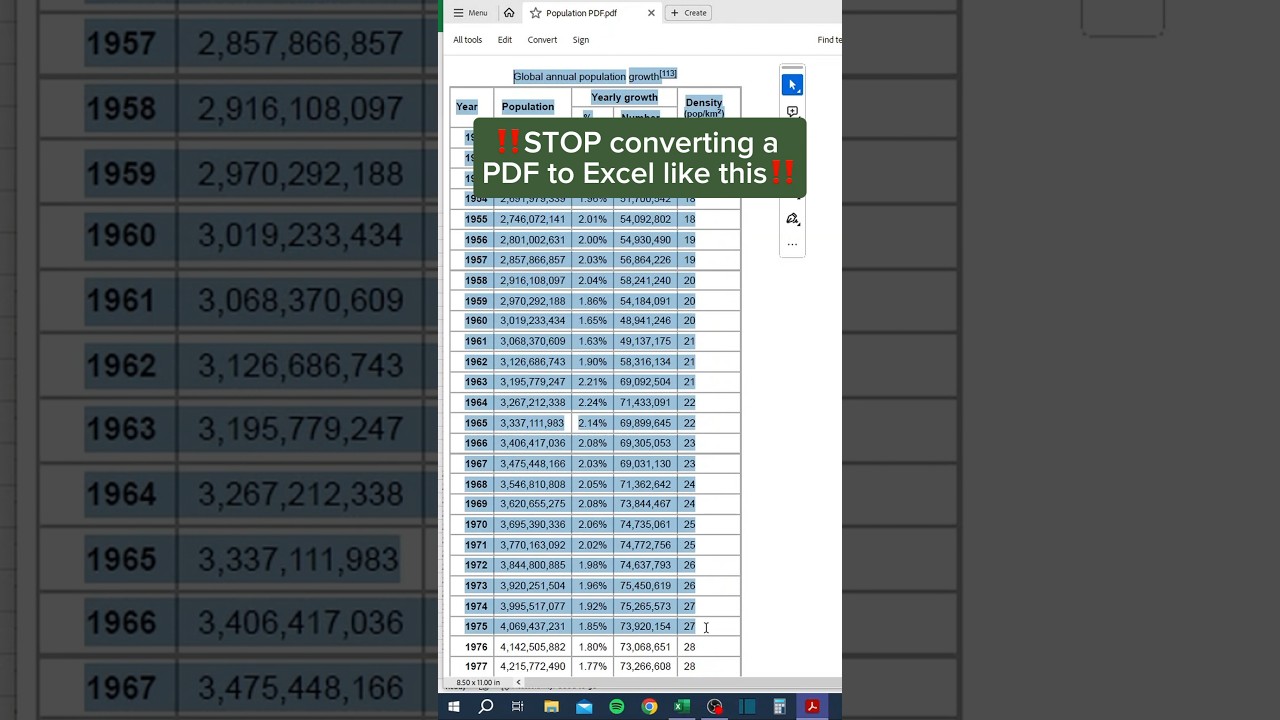 PDF to Excel‼️ #excel
