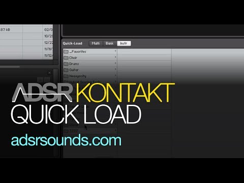 Kontakt -- Managing Your Quick-Load Catalog -- How To Tutorial