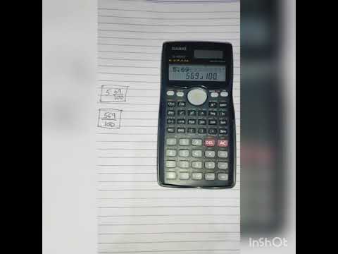 Convert decimal to fraction - Casio fx-991MS