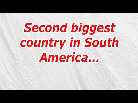 Second biggest country in South America (CodyCross Answer/Cheat)