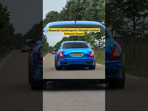 Straight-piped Maserati Quattroporte V8 Sound 🔊🔥