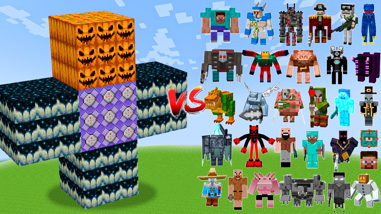 All Mutant Bosses vs All Minecraft Mobs - Minecraft Mob Battle (compilation)