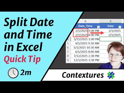 How to Separate Date and Time in Excel