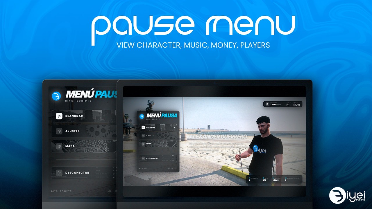 Pause Menu | FiveM | Biyei Scripts