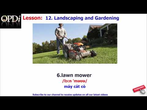 Oxford dictionary - 12. Landscaping and Gardening - learn English vocabulary with picture