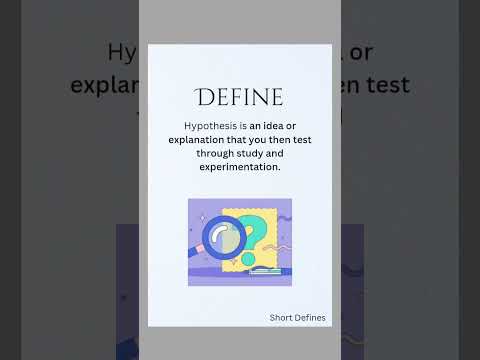 Define hypothesis