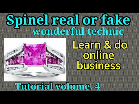 How to know Spinel Gemstone is real or fake. Very informative video.
