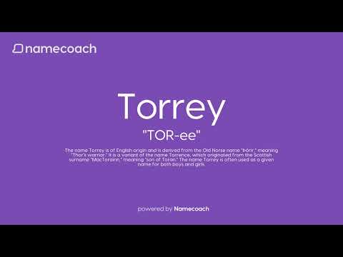 How to Pronunce Torrey