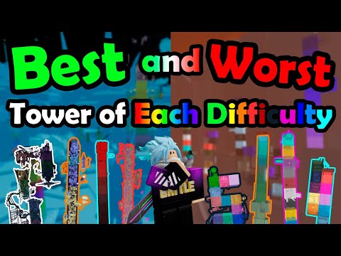 What is The Best and Worst Tower of Each Difficulty? | JToH