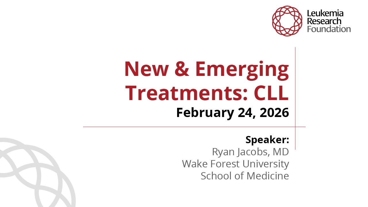 New & Emerging Treatments for CLL - 2026