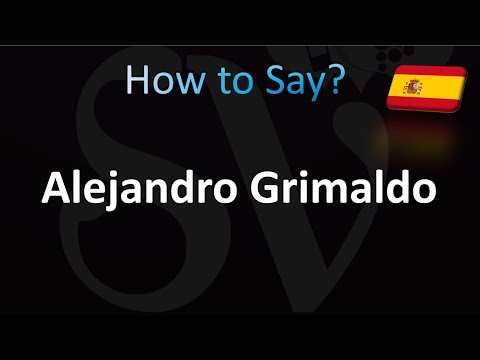 How to Pronounce Alejandro Grimaldo (Correctly!)