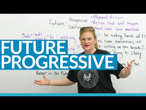 Learn the FUTURE PROGRESSIVE TENSE in English