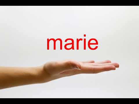 How to Pronounce marie - American English