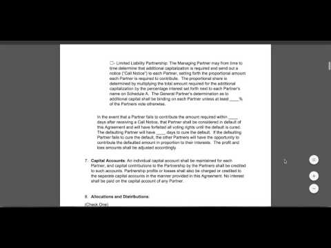 Free California Partnership Agreement Template – LP|GP|LLP|SP