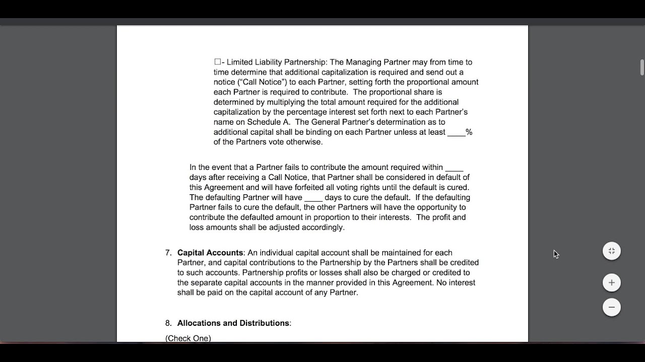 Free California Partnership Agreement Template – LP|GP|LLP|SP