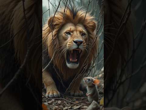 A Beautiful Loin in this story video 🤑🥰🥵🤑#ai #animals #shorts #lion