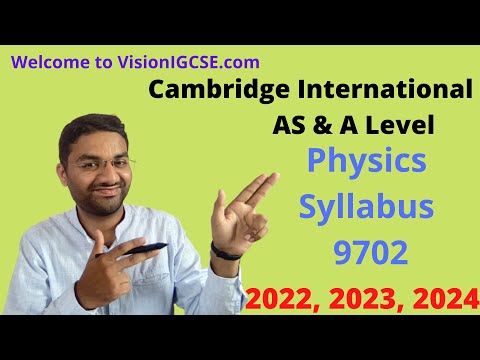 AS & A Level Physics syllabus (9702) | 2022, 2023, 2024