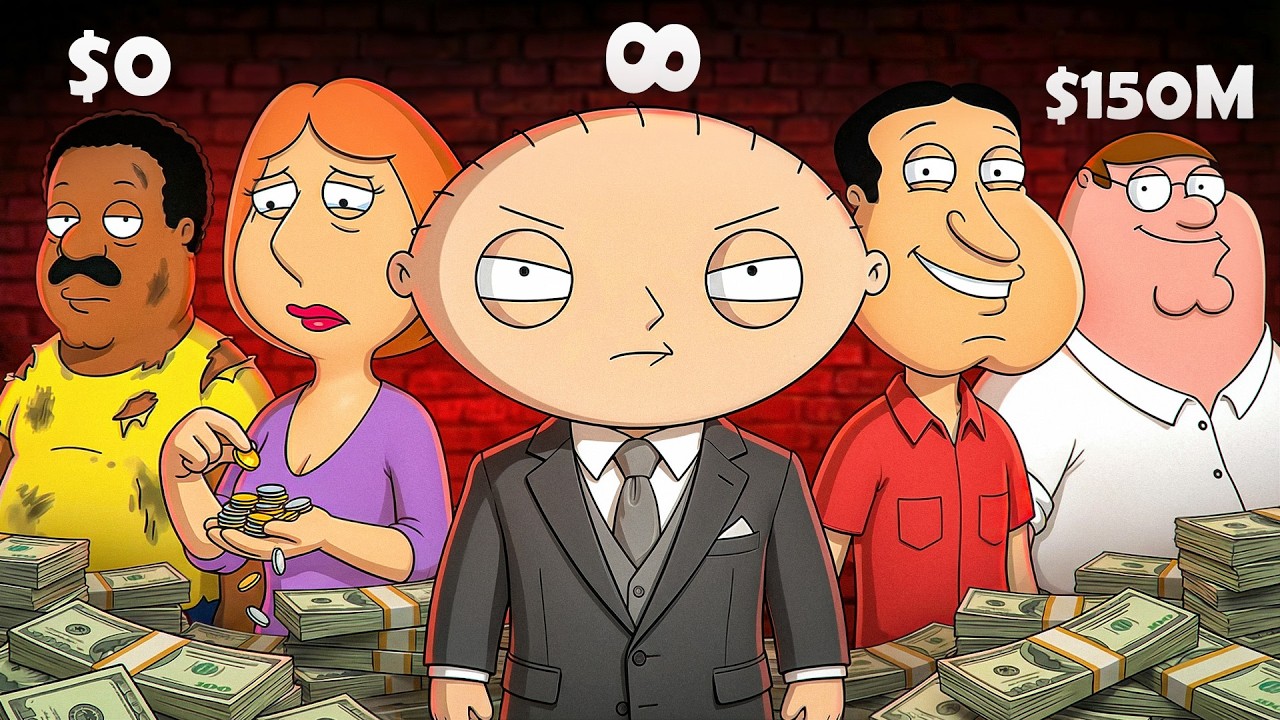 Ranking Family Guy Characters From BROKE To BILLIONAIRE