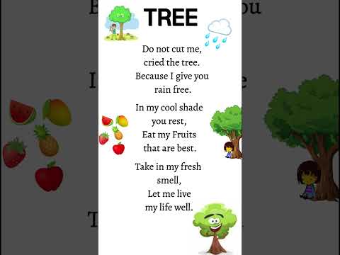 Tree l English poem #kids #poem #english