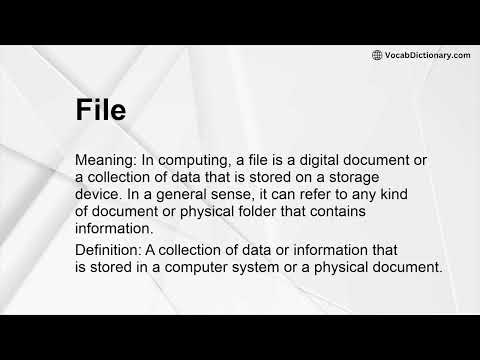 File Meaning