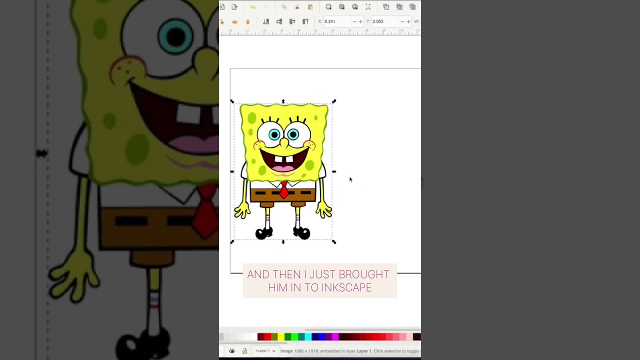 inkscape svg tutorial sponebob