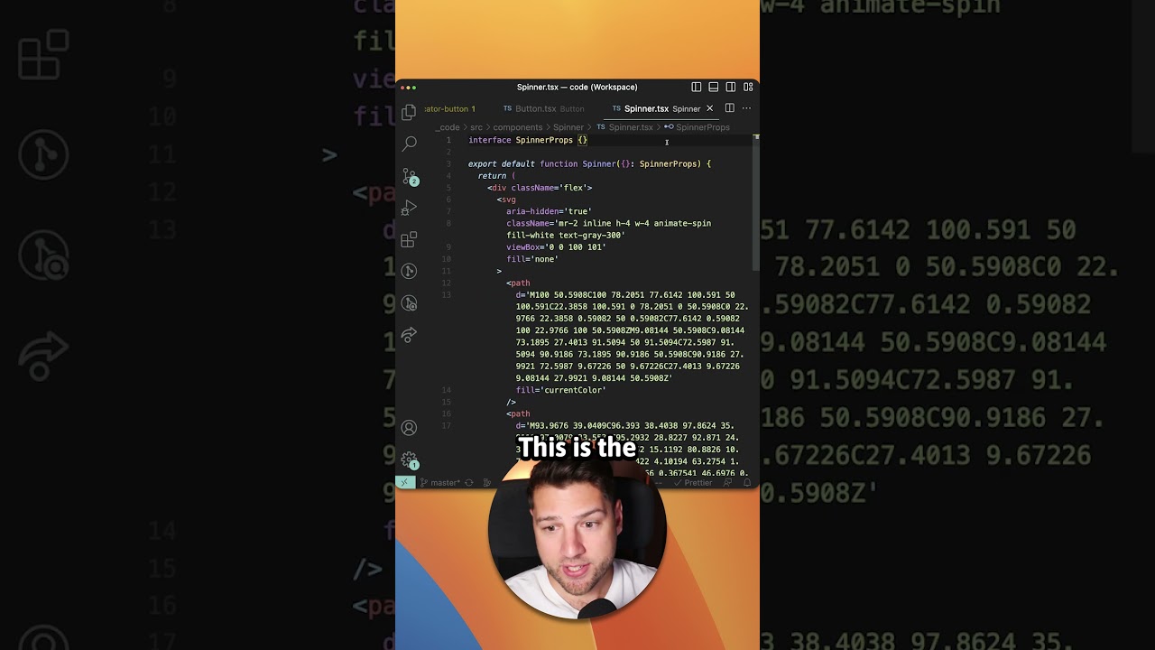 Adding a loading indicator to a button in React