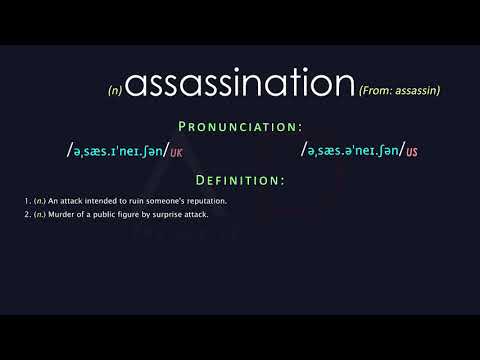 Assassination Meaning And Pronunciation | Audio Dictionary
