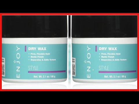 ENJOY Dry Wax (2.1 OZ) – Non-Greasy, Pliable Hair Wax