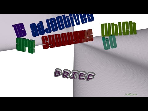 brief - 18 adjectives which are synonym of brief (sentence examples)