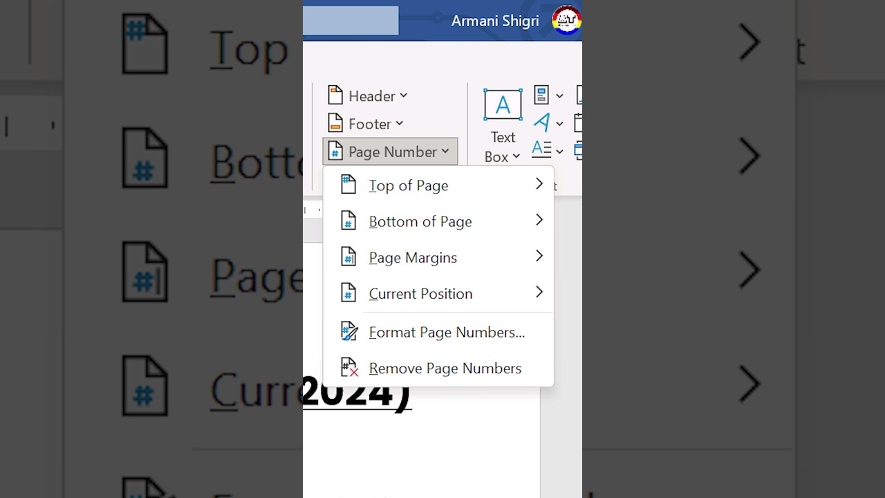 How To Put Page Number on Microsoft Word
