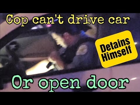 Ofc gets so mad at citizen tries to get him but can't get out of car? #Short VIDEO in Description