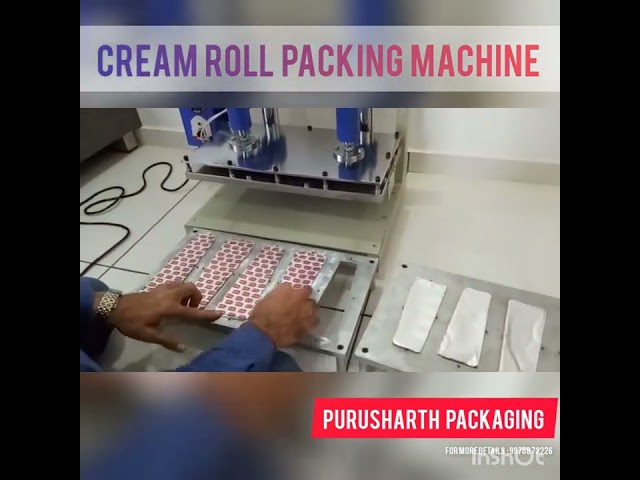 Cream Roll Packing Machine - Semi Automatic Cream Roll Packing Machine ...