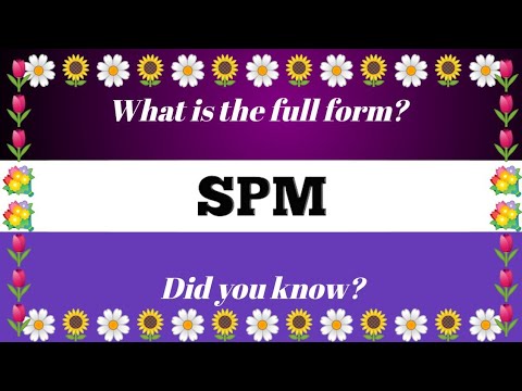 Full Form of SPM.