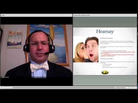 Overview of the Hearsay Rule