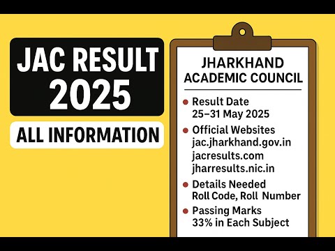 JAC Result 2025 All Information Board Jharkhand Academic Council (JAC) 10th and 12th