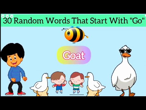 "Go, Go, Go! π Fun Words That Start with 'Go' for Kids!" π