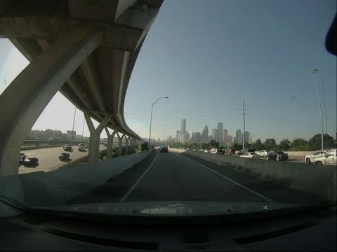 Houston's IAH Airport to Downtown via 'Car Pool Lane'