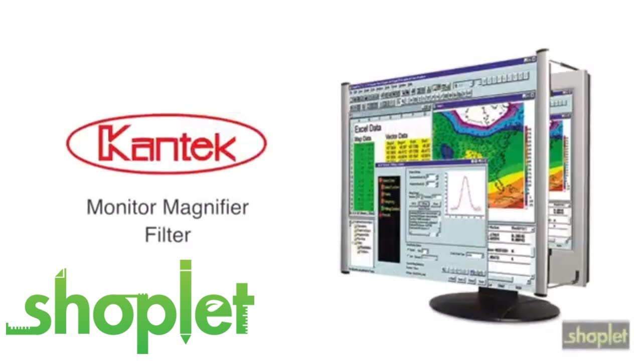 Kantek MaxView Monitor Magnifier - KTKMAG24WL - Shoplet.com